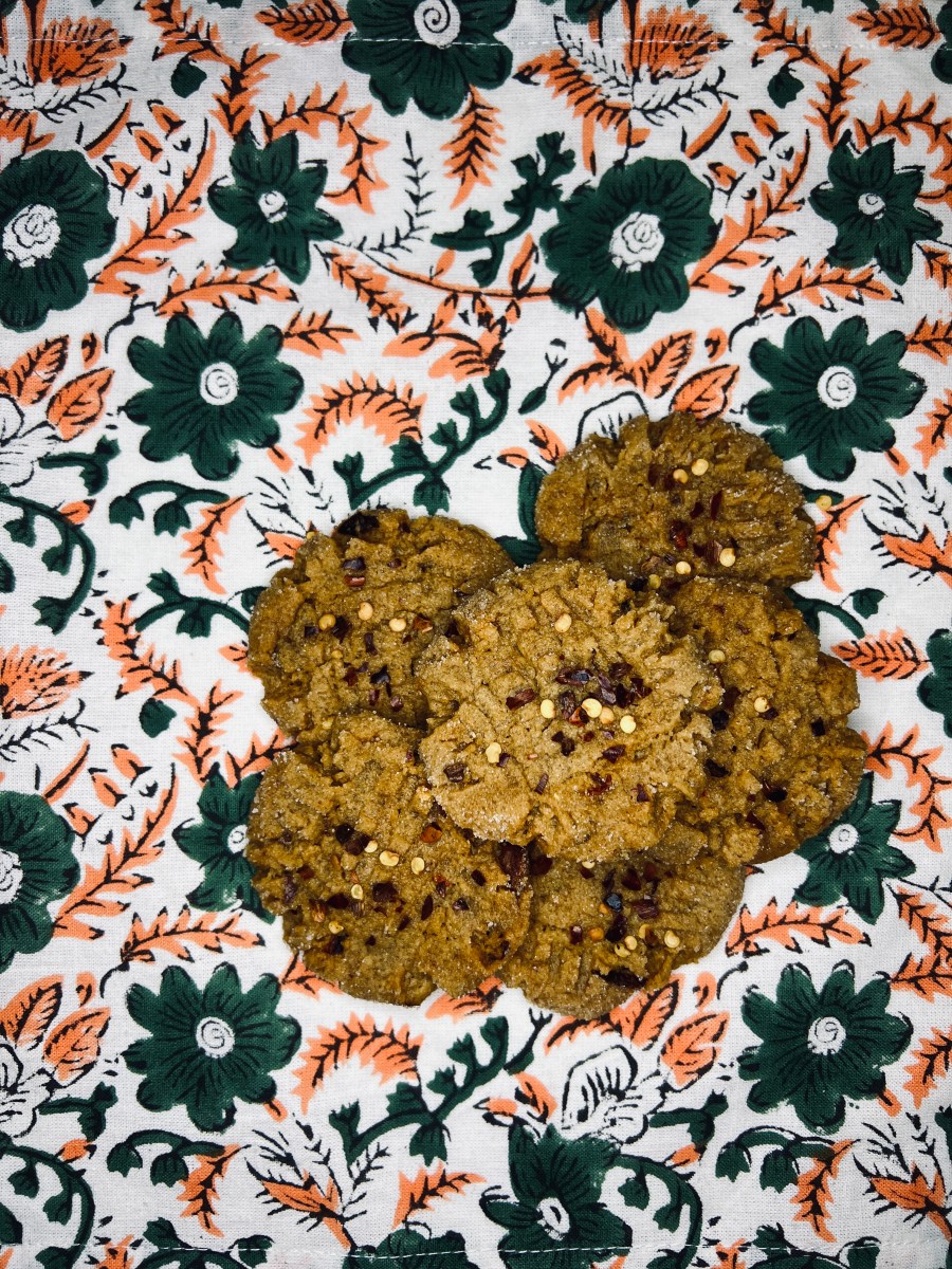 peanut butter chili crisp cookies by zoë kanan – Savor Tooth Snacks